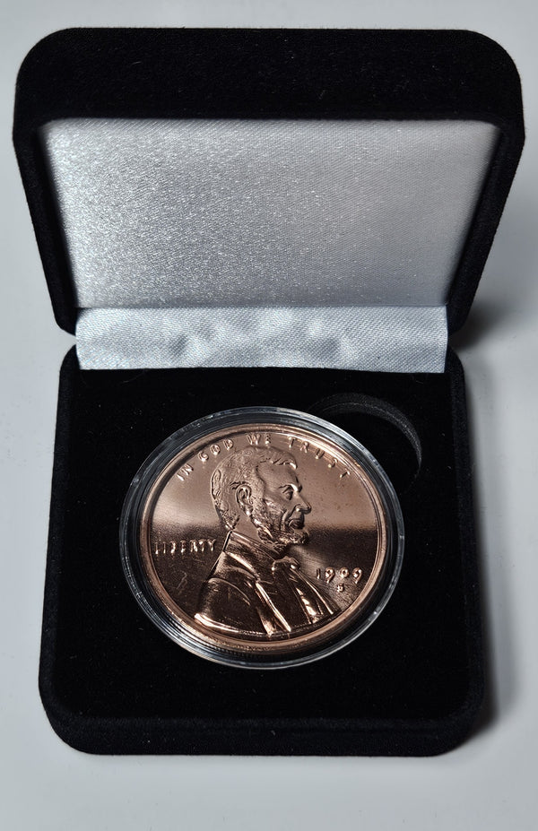 1909 S VDB Lincoln Wheat Cent Design 1 oz Pure .999 Copper Round, 39mm ...